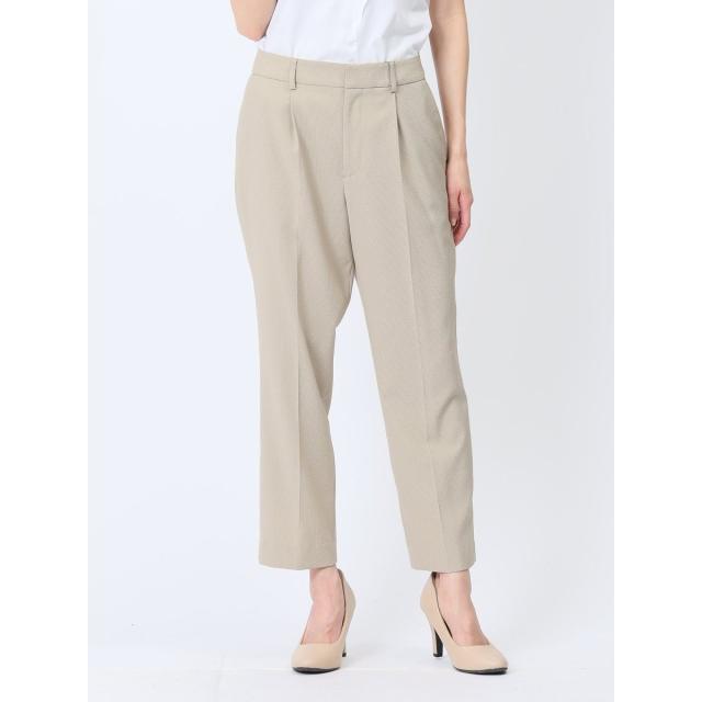 m．f．エディトリアル（m．f．editorial）/m．f．エディトリアル シアサッカー テーパードパンツ ベージュ(セットアップ可能)