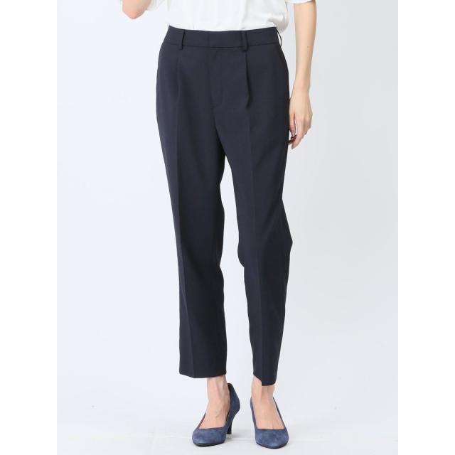 m．f．エディトリアル（m．f．editorial）/m．f．エディトリアル シアサッカー テーパードパンツ 紺(セットアップ可能)