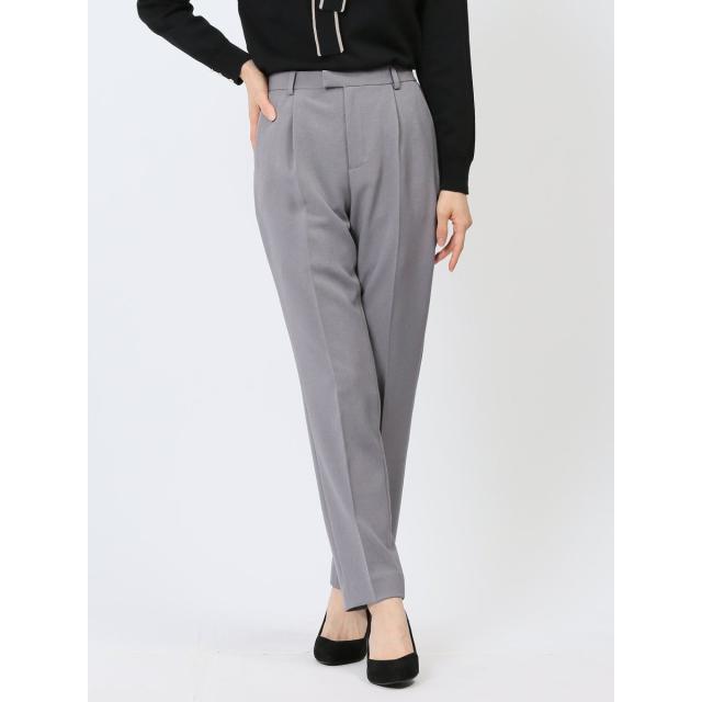 m．f．エディトリアル（m．f．editorial）/ストレッチウォッシャブル テーパードパンツ ライトグレー(セットアップ可能)