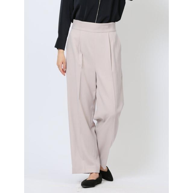 m．f．エディトリアル（m．f．editorial）/ウーリッシュ ワイドパンツ ライトグレー(セットアップ可能)