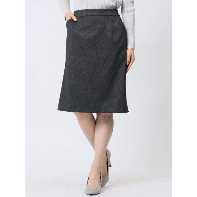 m．f．エディトリアル（m．f．editorial）/ポンチ セミタイトスカート 組織紺(セットアップ可能)