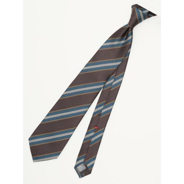 ネクタイ レノマ オム シルク パネル柄 ナロータイ 7.0cm幅 TAKA-Q MEN