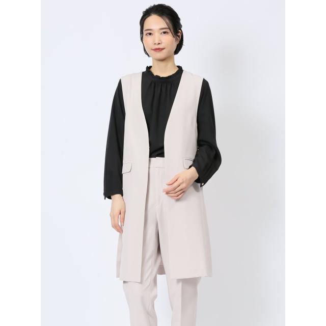 m．f．エディトリアル（m．f．editorial）/【ストレッチ ウォッシャブル】m．f．エディトリアル ロングジレ ライトグレー(セットアップ…