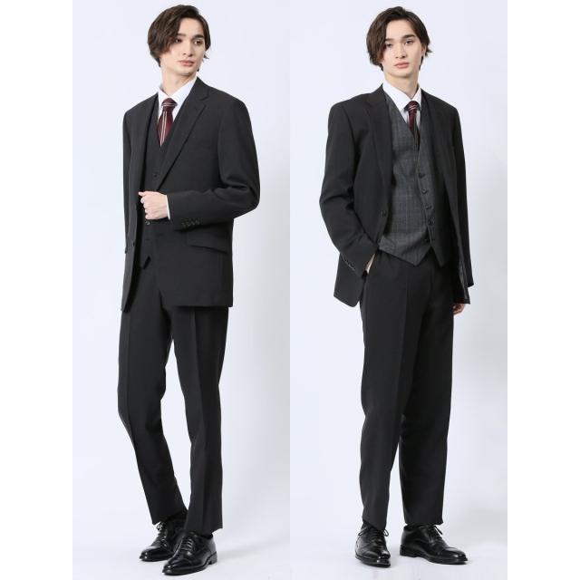 m．f．エディトリアル（m．f．editorial）/【ストレッチ ウォッシャブル】m．f．エディトリアル 2ボタン3ピース ビジネススーツ ストラ…