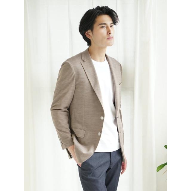 m．f．エディトリアル（m．f．editorial）/m．f．エディトリアル Super100’S ウール混 2ボタンジャケット グレー