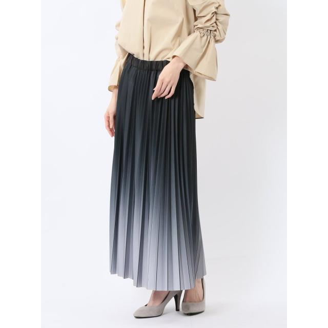 m．f．エディトリアル（m．f．editorial）/m．f．エディトリアル グラデーションプリーツ ロングスカート