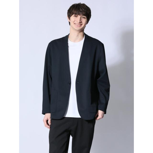 【NEW】m．f．エディトリアル（m．f．editorial）/circle motion JERSEY ノーカラージャケット(セットアップ可能)