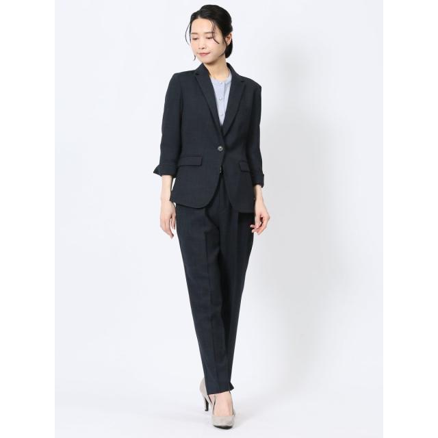 m．f．エディトリアル（m．f．editorial）/【ストレッチ ウォッシャブル UV】m．f．エディトリアル 1釦7分袖ジャケット＋テーパードパ…