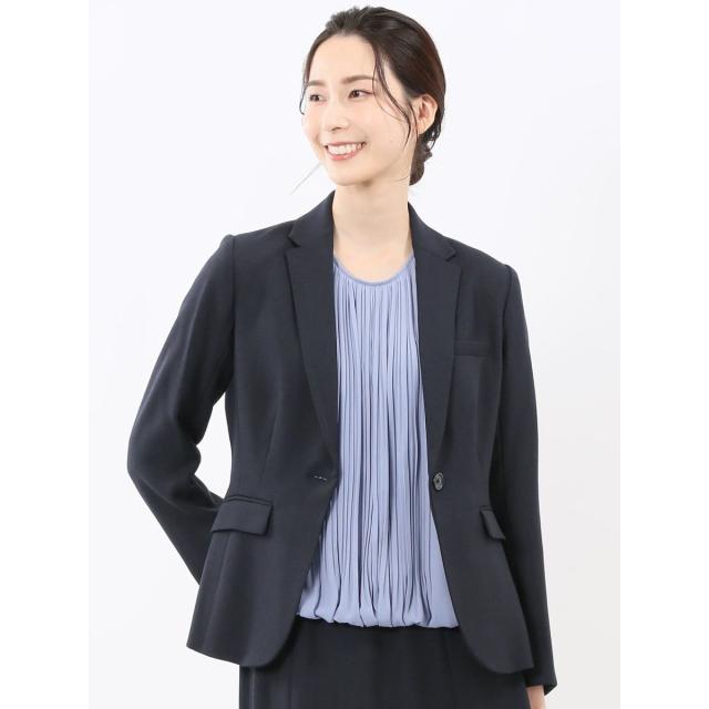 m．f．エディトリアル（m．f．editorial）/【ストレッチ ウォッシャブル】m．f．エディトリアル 1釦ジャケット 紺(セットアップ可能)