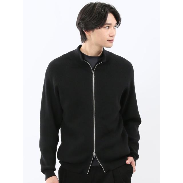 m．f．エディトリアル（m．f．editorial）/【ウォッシャブル ウール混】m．f．エディトリアル 畦 ドライバーズ ニットアウター