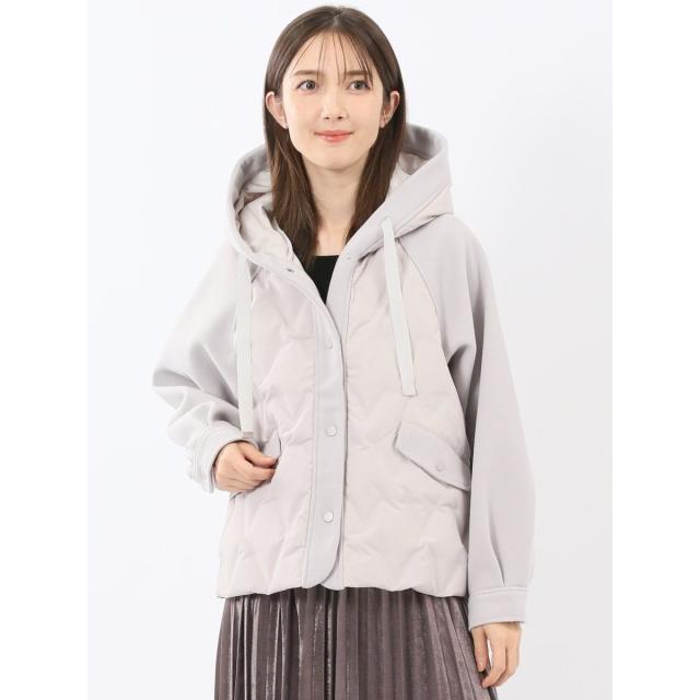 m．f．エディトリアル（m．f．editorial）/【ダウン 防寒】m．f．エディトリアル メルトン切替 ステッチレスダウン