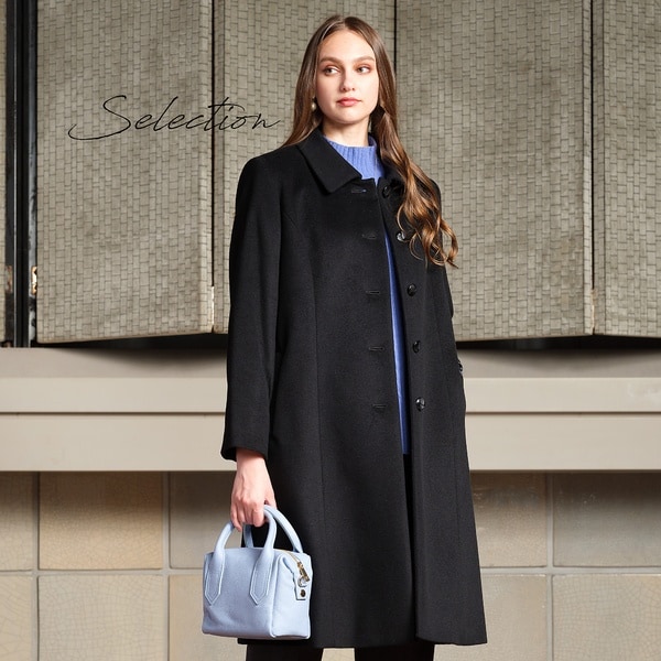 リリアンビューティ（Liliane Burty）/【Selection】ピュアカシミヤ　ステンカラーコート