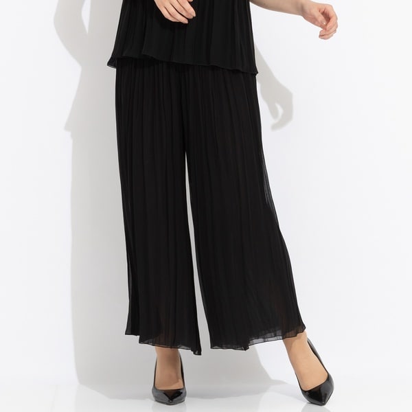 リリアンビューティ（Liliane Burty）/【セットアップ対応】リバーシブルプリーツ　オールゴムパンツ