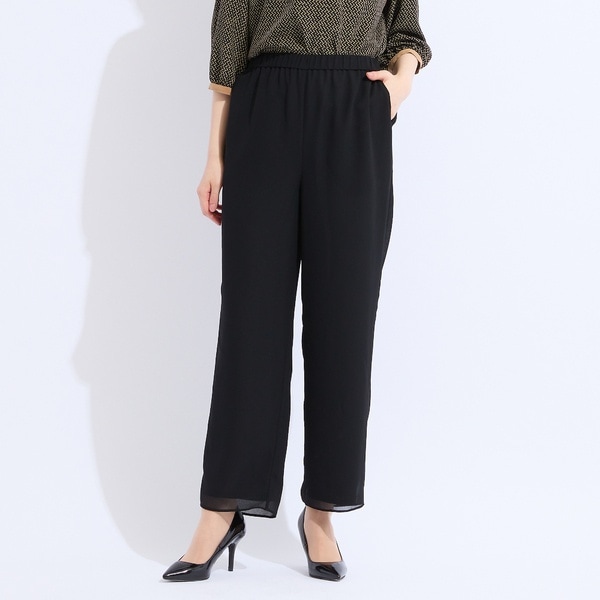 リリアンビューティ（Liliane Burty）/【セットアップ対応】梨地ジョーゼット　オールゴムパンツ