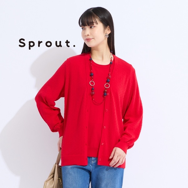 リリアンビューティ（Liliane Burty）/【L〜4L/アンサンブル対応】レーシーカーディガン