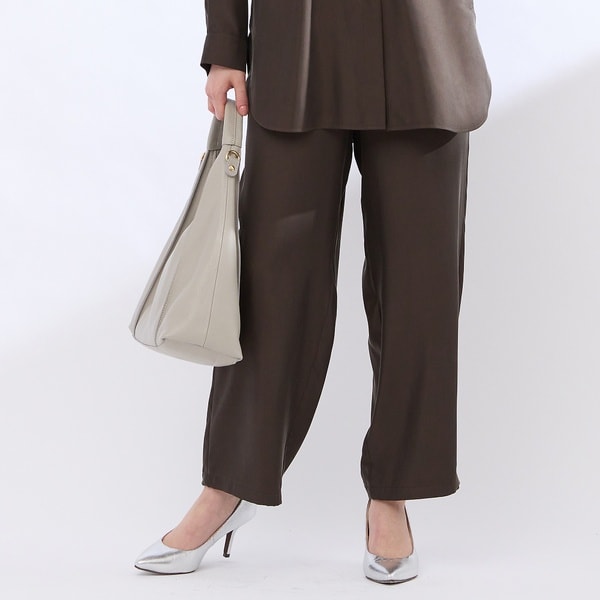 リリアンビューティ（Liliane Burty）/【L〜４L・セットアップ対応】ウォッシャブルキュプラツイルパンツ