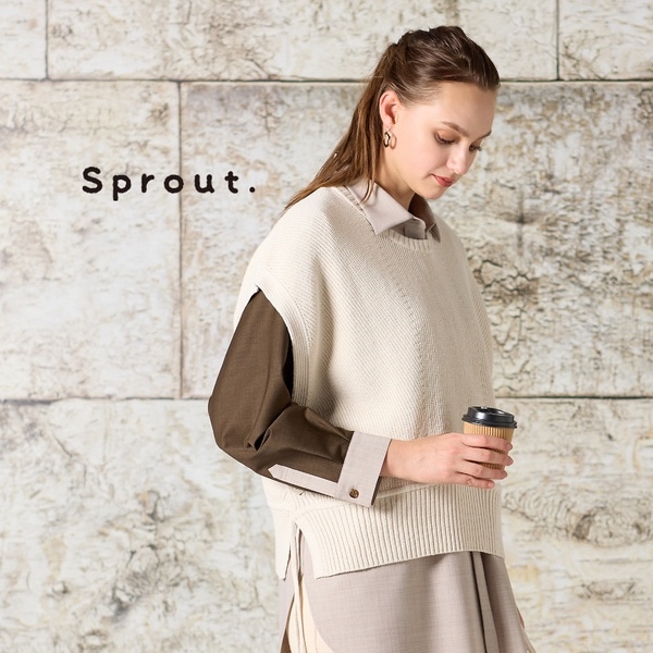 リリアンビューティ（Liliane Burty）/【L・3L】プルオーバーニットベスト