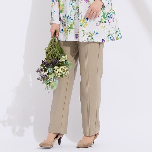 リリアンビューティ（Liliane Burty）/【L〜4L】デニムプリント裏起毛パンツ