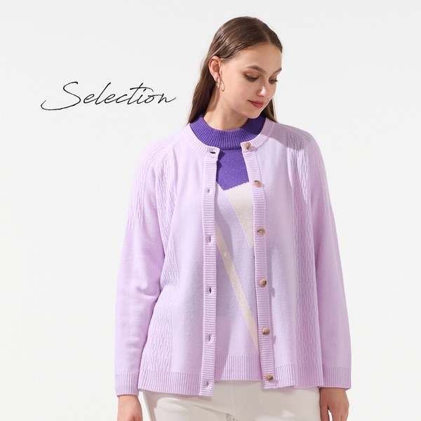 リリアンビューティ（Liliane Burty）/【L〜4L/アンサンブル対応】カシミヤニットカーディガン