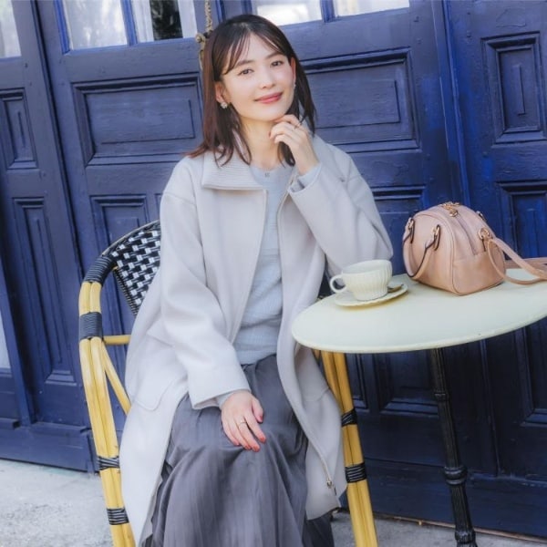 イッツデモ（ITS’DEMO）/裏リブ衿付きコート