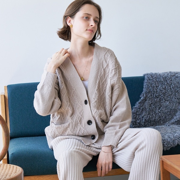 コレックス（collex）/【セットアップ対応】オーガニックコットンカーディガン