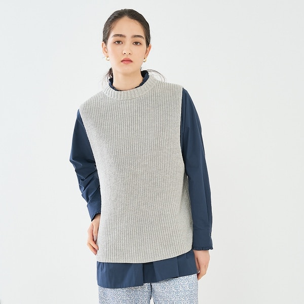 コレックス（collex）/バックレースアップ畔編みベスト