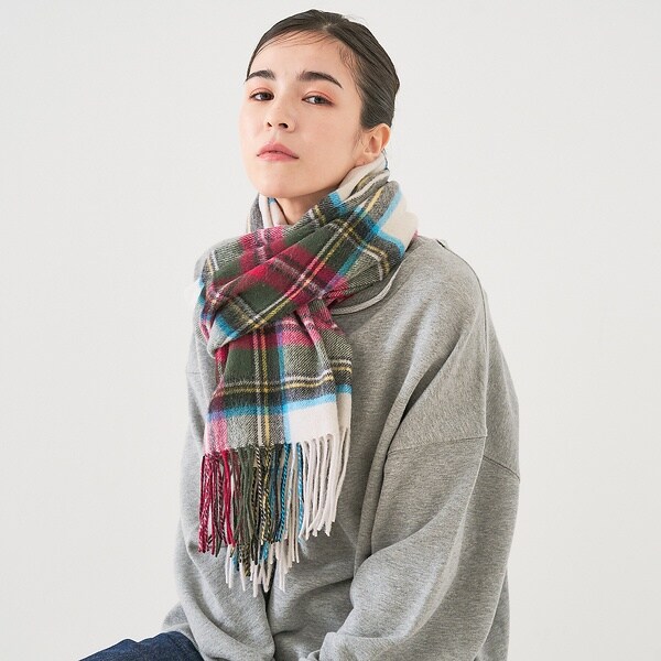 コレックス（collex）/ウールチェックマフラー