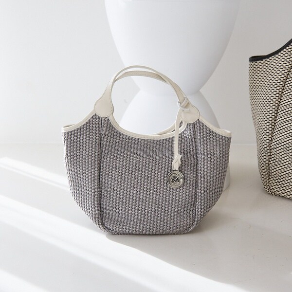 コレックス（collex）/【MARCO MASI】別注 レザーハンドル ラフィア 2WAYトートバッグ M