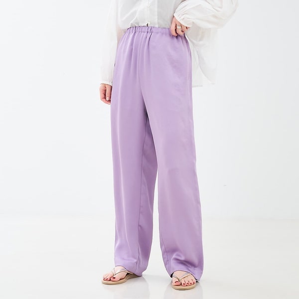 コレックス（collex）/【手洗い可能】【新色】リラックスサテンパンツ2