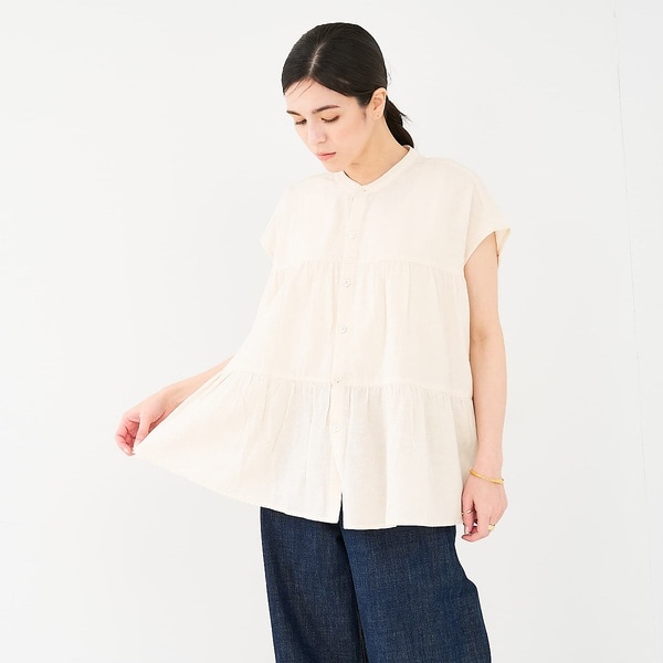 コレックス（collex）/切替ギャザーブラウス