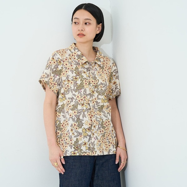 コレックス（collex）/ボタニカルプリントシャツ