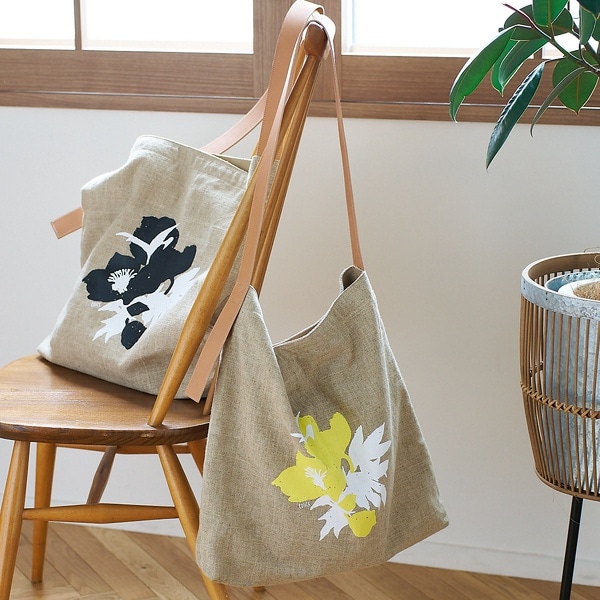 コレックス（collex）/ボタニカルプリントリネントートバッグ