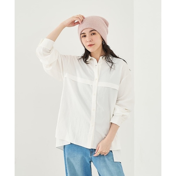 コレックス（collex）/フロント切替バックギャザーシャツ