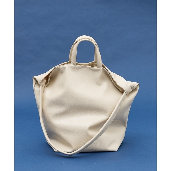 コレックス（collex）/2WAY底マチワイド レザーライクワンショルダーバッグ