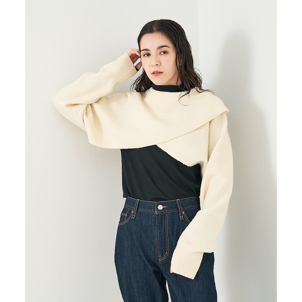 コレックス（collex）/2WAYショートニットプルオーバー