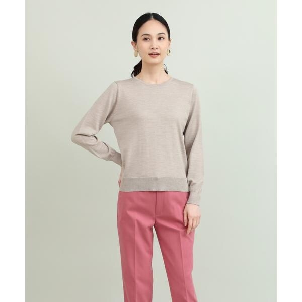 イッツインターナショナル（I．T．’S． international）/ベーシッククルーネックニット《HARMONY》