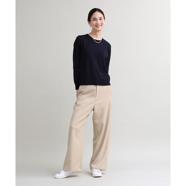 イッツインターナショナル（I．T．’S． international）/ベーシッククルーネックニット《HARMONY》