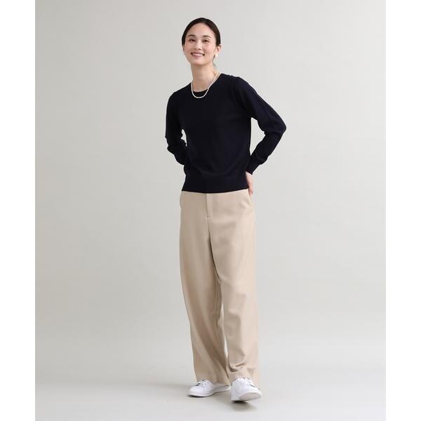 イッツインターナショナル（I．T．’S． international）/ベーシッククルーネックニット《HARMONY》