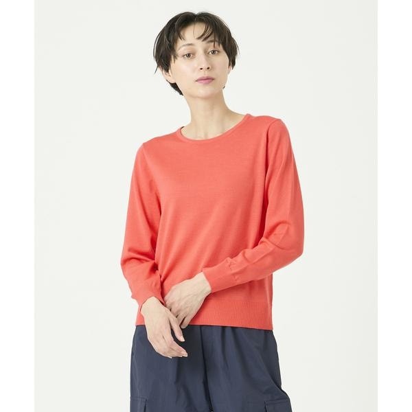 イッツインターナショナル（I．T．’S． international）/ウォッシャブルウールベーシッククルーネックニット《HARMONY》