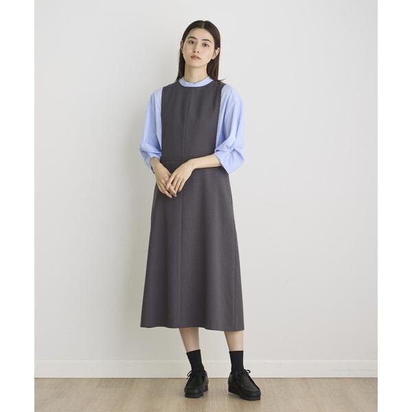 イッツインターナショナル（I．T．’S． international）/ウールライクフレアジャンパースカート