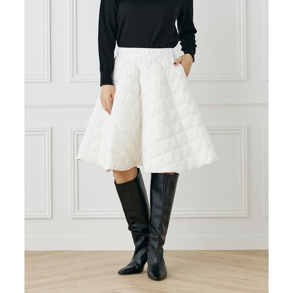 イッツインターナショナル（I．T．’S． international）/W LINE フレアダウンスカート《TAION》