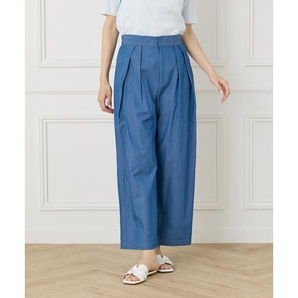 イッツインターナショナル（I．T．’S． international）/ライトデニムバレルパンツ