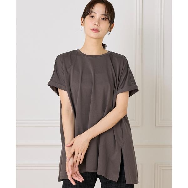 イッツインターナショナル（I．T．’S． international）/フレンチスリーブチュニックカットソー