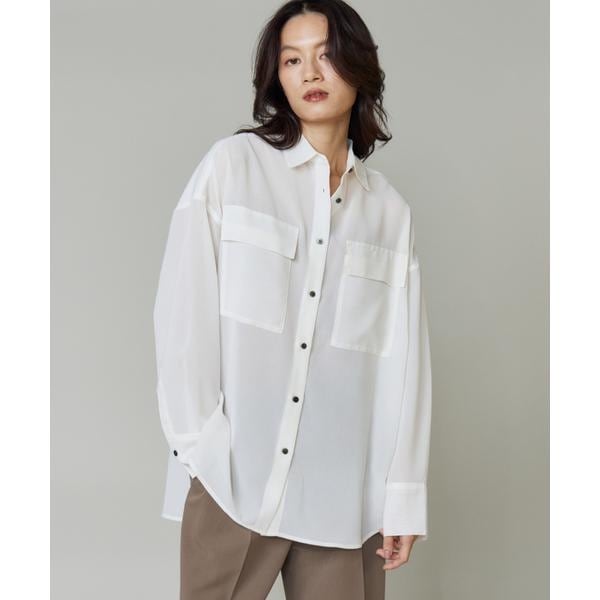 イッツインターナショナル（I．T．’S． international）/オーバーサイズシアーシャツ