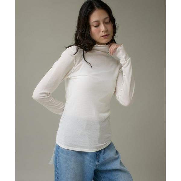 イッツインターナショナル（I．T．’S． international）/シアーテレコハイネックプルオーバー