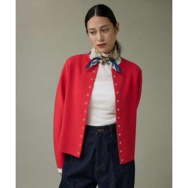 イッツインターナショナル（I．T．’S． international）/ドットボタンニットカーディガン