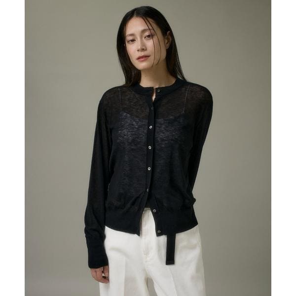 イッツインターナショナル（I．T．’S． international）/クルーネックニットカーディガン《Melty air wool》