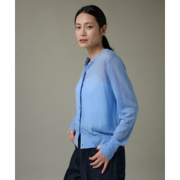 イッツインターナショナル（I．T．’S． international）/クルーネックニットカーディガン《Melty air wool》