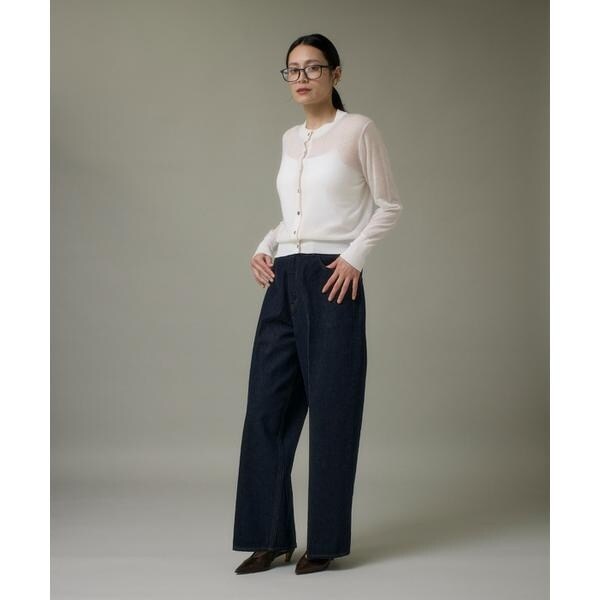 イッツインターナショナル（I．T．’S． international）/クルーネックニットカーディガン《Melty air wool》