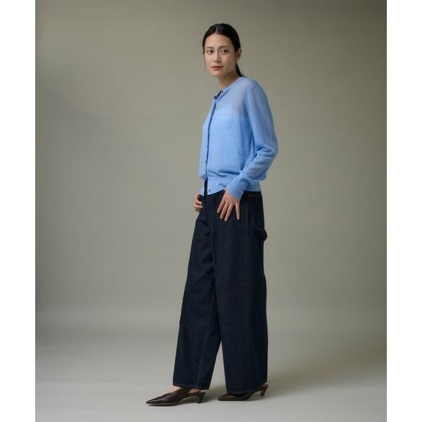 イッツインターナショナル（I．T．’S． international）/クルーネックニットカーディガン《Melty air wool》